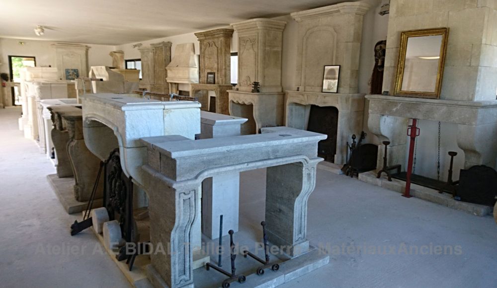 With Alain Bidal's stone fireplaces, have a warm winter