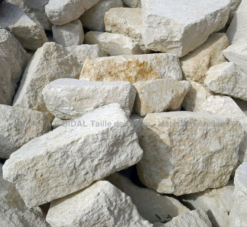 Pierres à bâtir calcaire : Big bag de pierres à bâtir - Atelier BIDAL