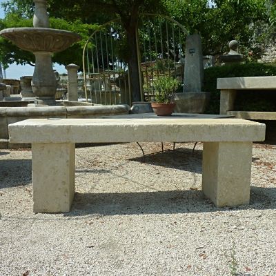 Limestone bench - a classic and sustainable garden bench in stone