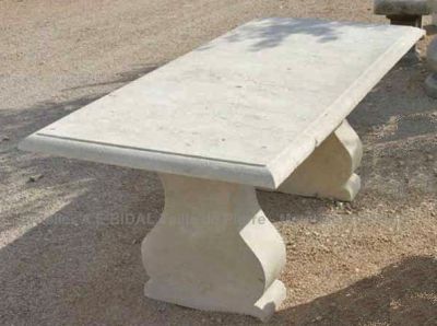 Indoor or outdoor furniture | Large table carved in natural stone